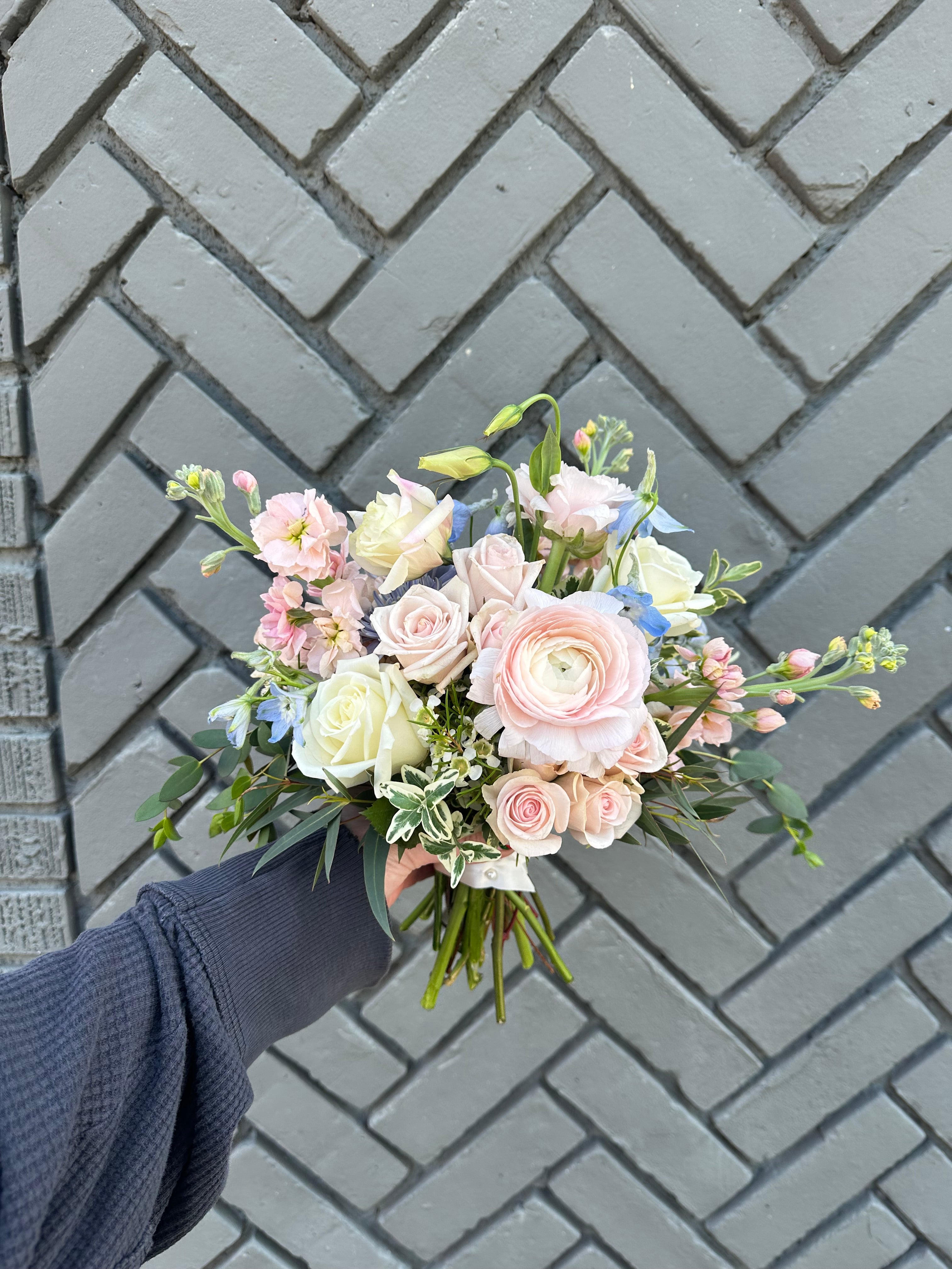 handheld bouquet | flower + furbish